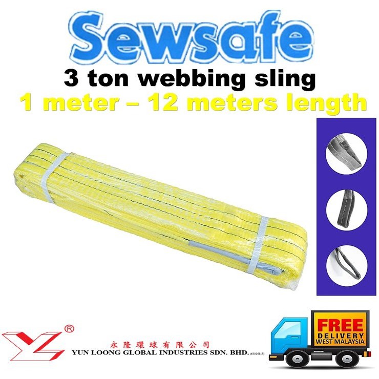 SEWSAFE 3 Ton Sling (6, 8, 10, 12 Meter) | Shopee Malaysia