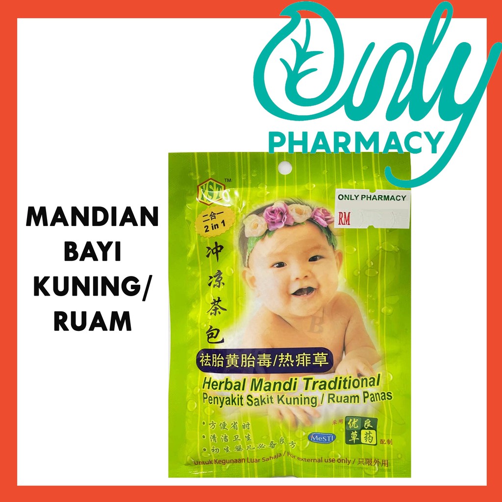 Mandian Herbal Bayi Buang Kuning/ Ruam Panas 祛热痱冲澡包 Prickly Heat/ Baby ...