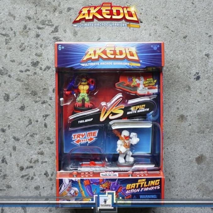 Akedo Versus Pack Tailwhip Vs White Wraith Fighting Battling Figure Shopee Malaysia