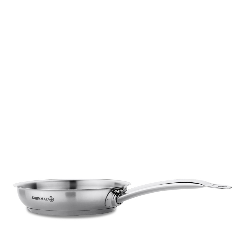 Korkmaz Proline Satin Stainless Steel Frying Pan, Induction Compatible ...