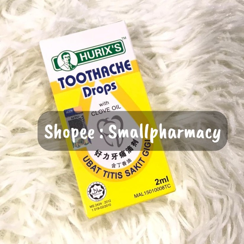Hurix's TOOTHACHE DROPS WITH CLOVE OIL 2ML 好力牙痛滴剂 603315 | Shopee Malaysia