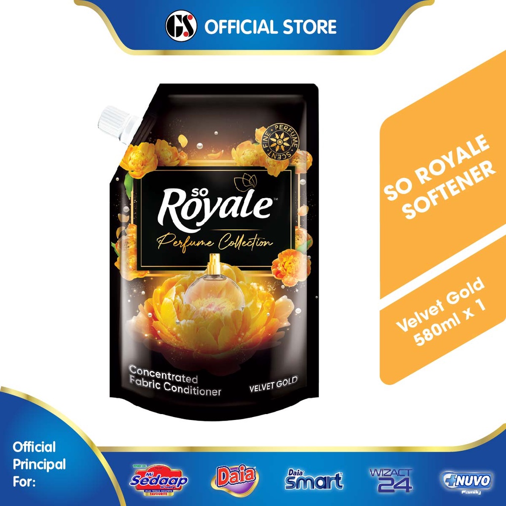 SO ROYALE Softener Velvet Gold 580ML | Shopee Malaysia