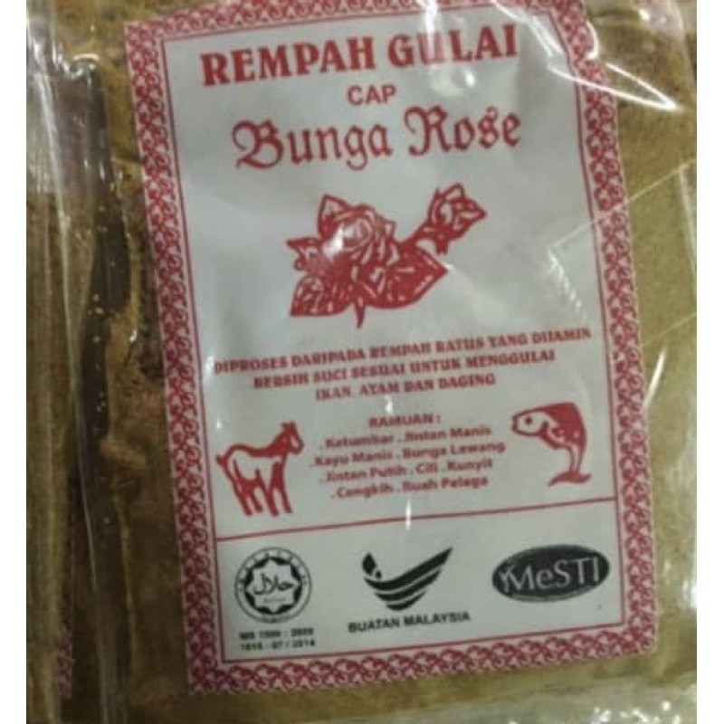 Rempah Gulai & Rempah Masak Cap Bunga Rose | Shopee Malaysia