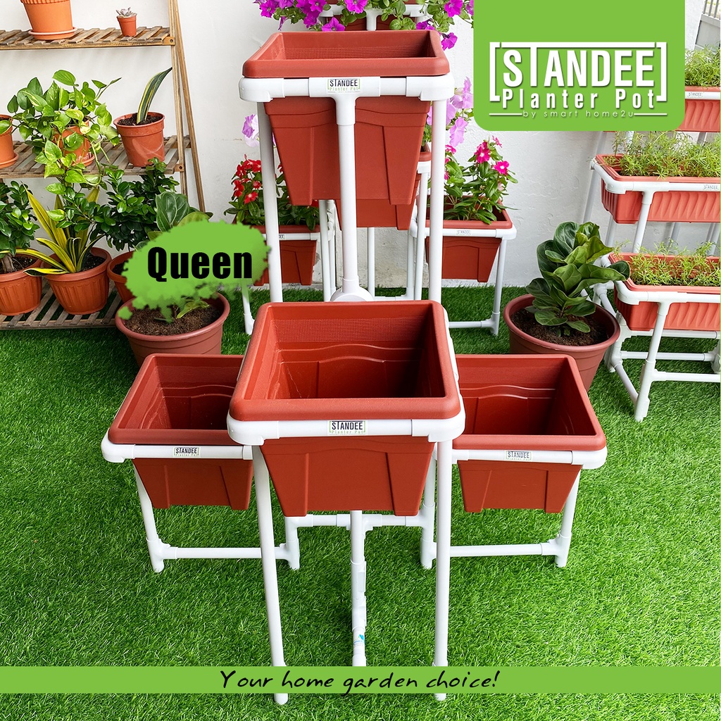 Queen Standee Planter Pot Box Stand for Vegetable and Flower Garden ...
