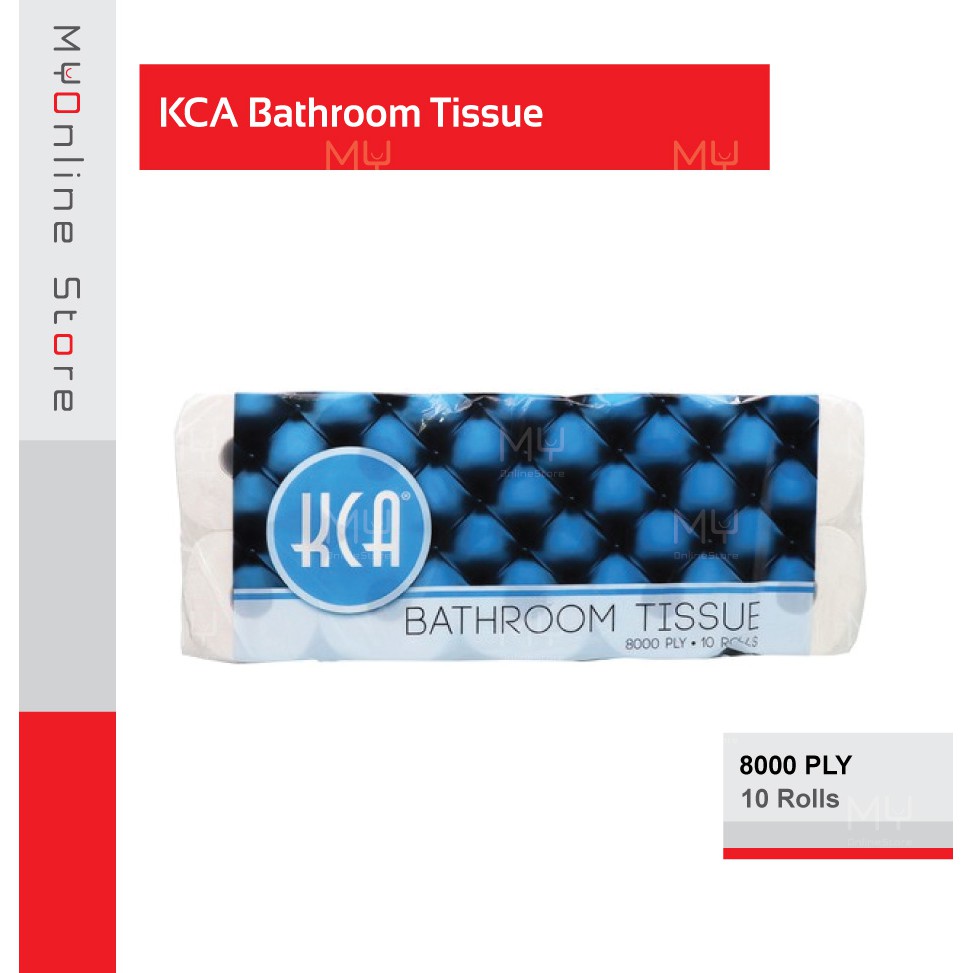 👍KCA 8000 PLY Toilet paper Bathroom Tissue (3 ply) x 10 rolls | Shopee Malaysia