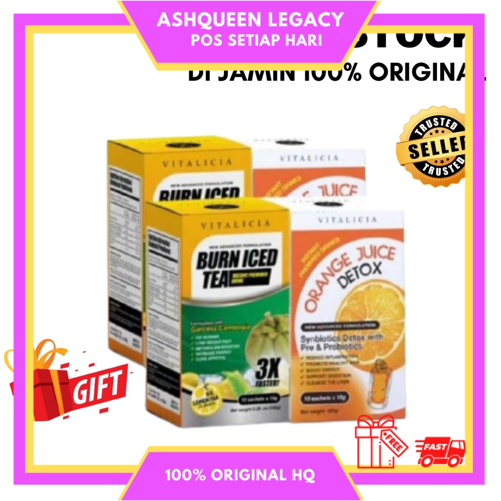HARGA MEMBER - AVENYS BURN ICED TEA (BIT) , ORANGE JUICE DETOX (OJD ...