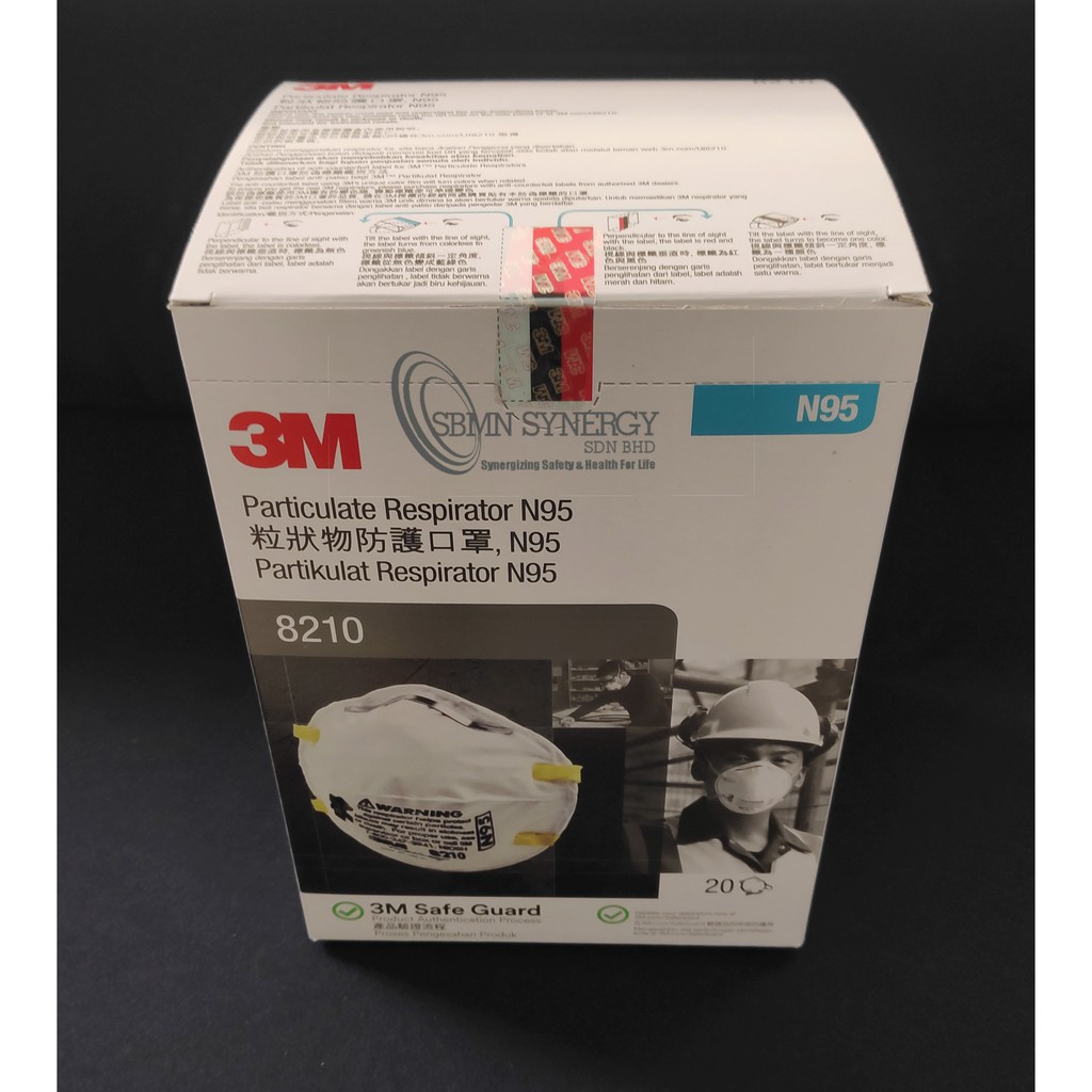 3M 8210 N95 Particulate Respirator (20 pcs per 1 Box) | Shopee Malaysia