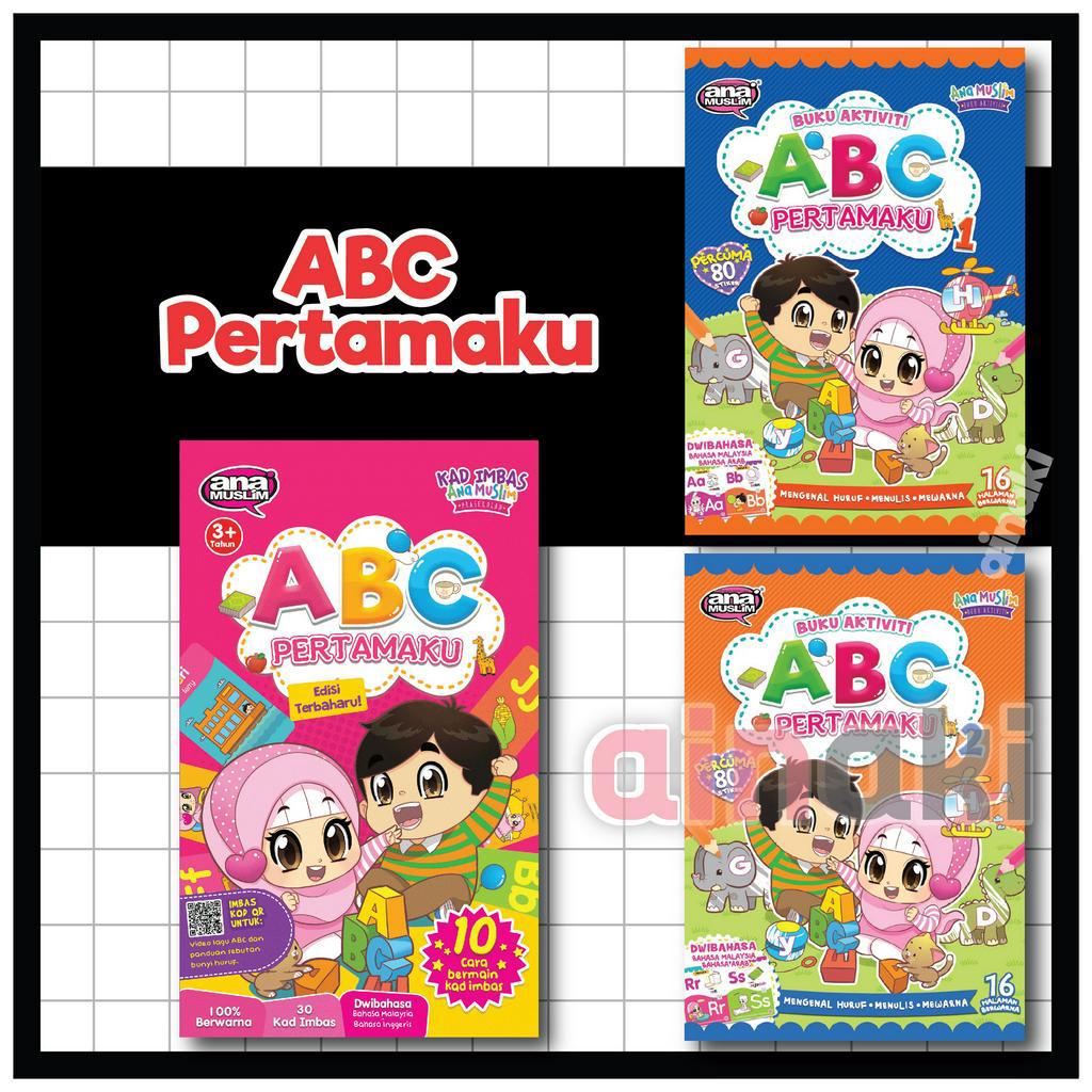 Buku Aktiviti Kanak kanak Menulis ABC Pertamaku Buku Belajar ABC Kad ...