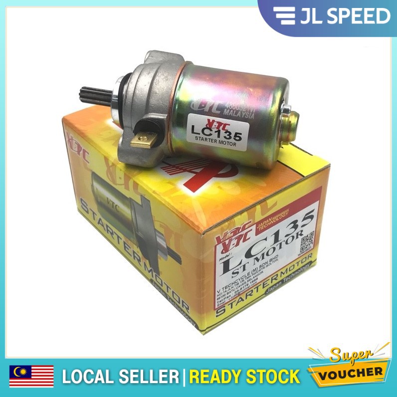 JL SPEED YAMAHA LC135 135LC LC V1 V2 V3 V4 V5 V6 LC135 4S 4 SPEED STARTER MOTOR VTC | Shopee ...