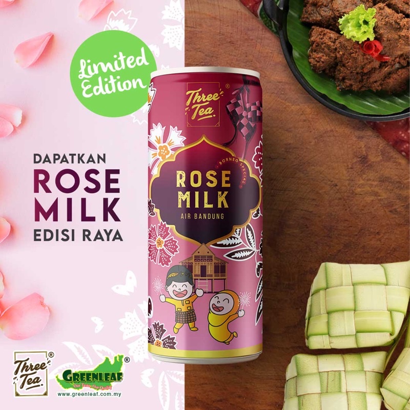 READY STOCK Three Tea Rose milk tea 240ml | Shopee Malaysia