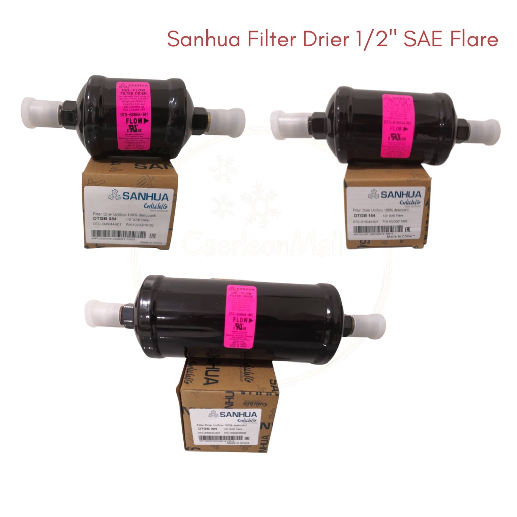SANHUA Filter Drier 1/2" SAE Flare Model DTGB - 100% Original | Shopee ...