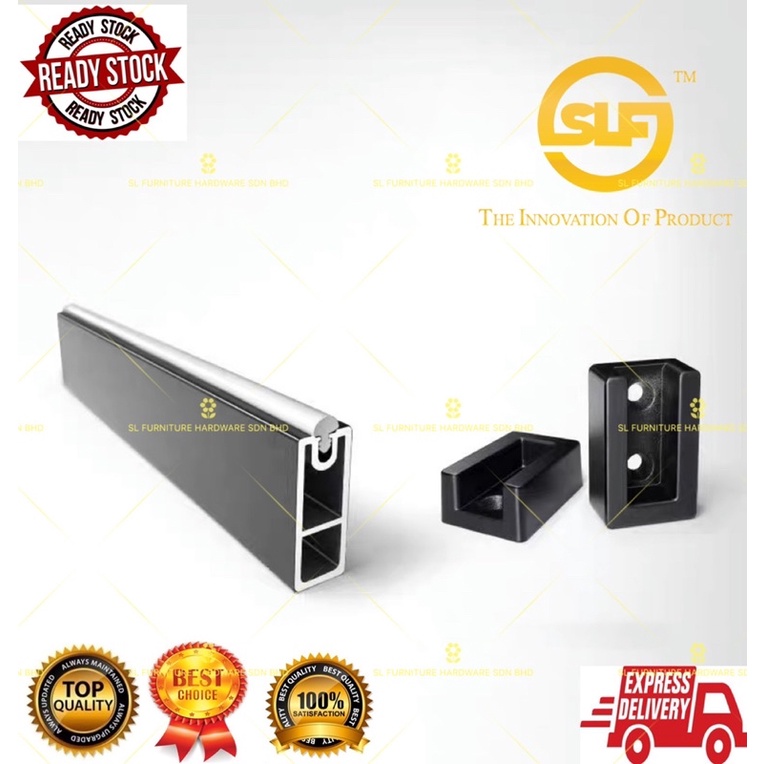 SLF Aluminum High Quality Classic Rectangle Shape Hanging Tube Rods ...