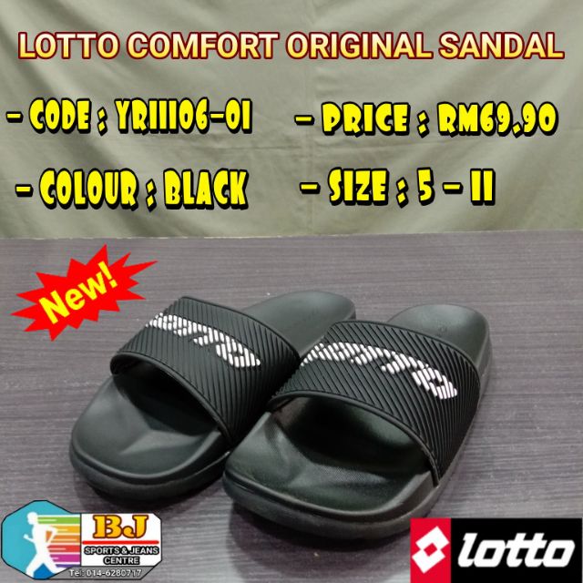 🔥LOTTO Comfort 💯 Original Sandals YR11106 - 01 | Shopee Malaysia