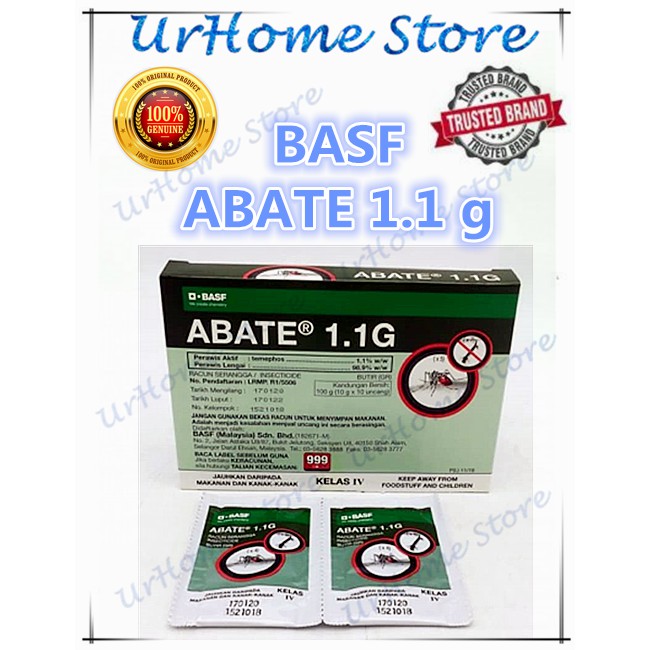 BASF ABATE 1.1G (1PACK) ubat jentik jentek MOSQUITO KILLER POWDER ...
