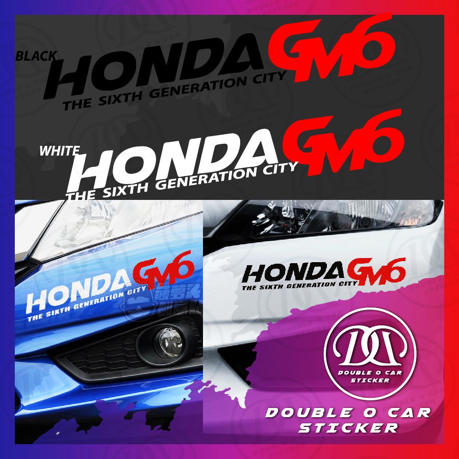 [READY STOCK] HONDA GM6 CAR STICKER KI00031 | Shopee Malaysia