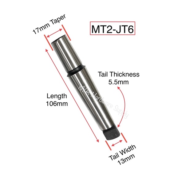 Drill Chuck Arbor MT2-JT6 / MT2-B16 / MT2-B18 / MT3-JT6 / MT3-5/8” / MT3-3/4” MT3-B22 Drill ...