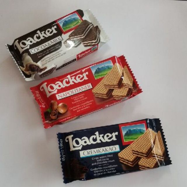 Loacker wafer biscuit 45g | Shopee Malaysia