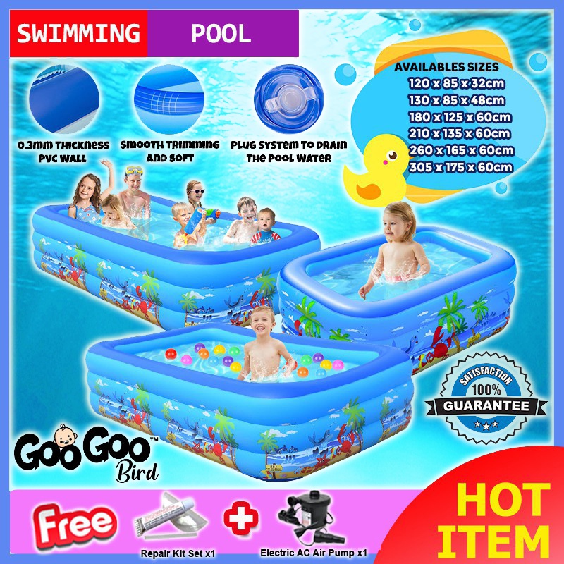 🔥🔥GooGoo Bird 7 Sizes Inflatable Swimming Pool Cartoon Design Swimming ...