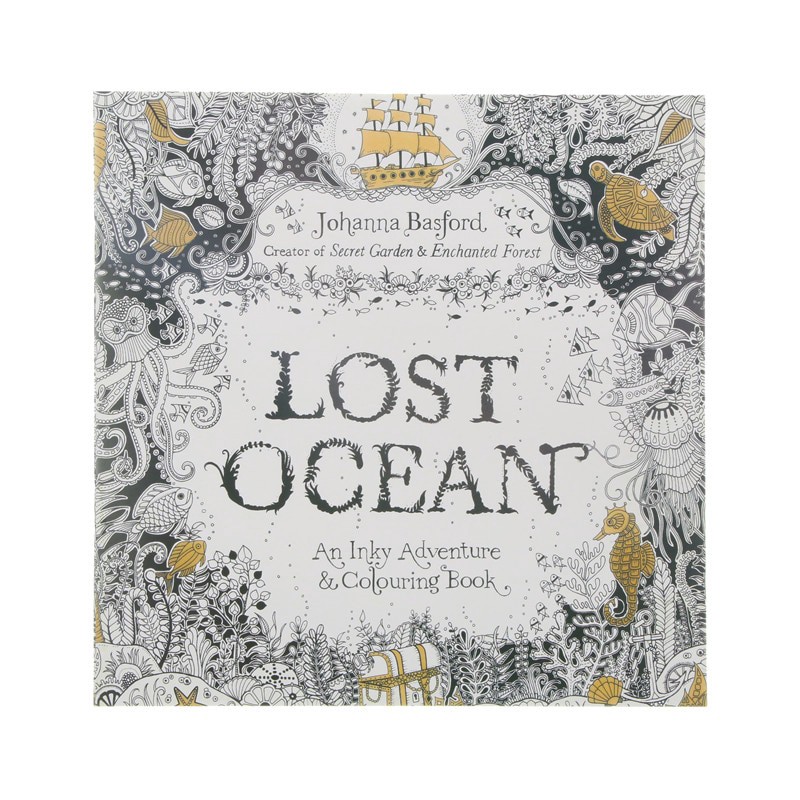 24 Pages Lost Ocean Inky Adventure Coloring Book For Children Adult ...