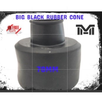 Toilet WC Black Rubber Cone For Lower Level Cistern Pipe / Flush pipe ...