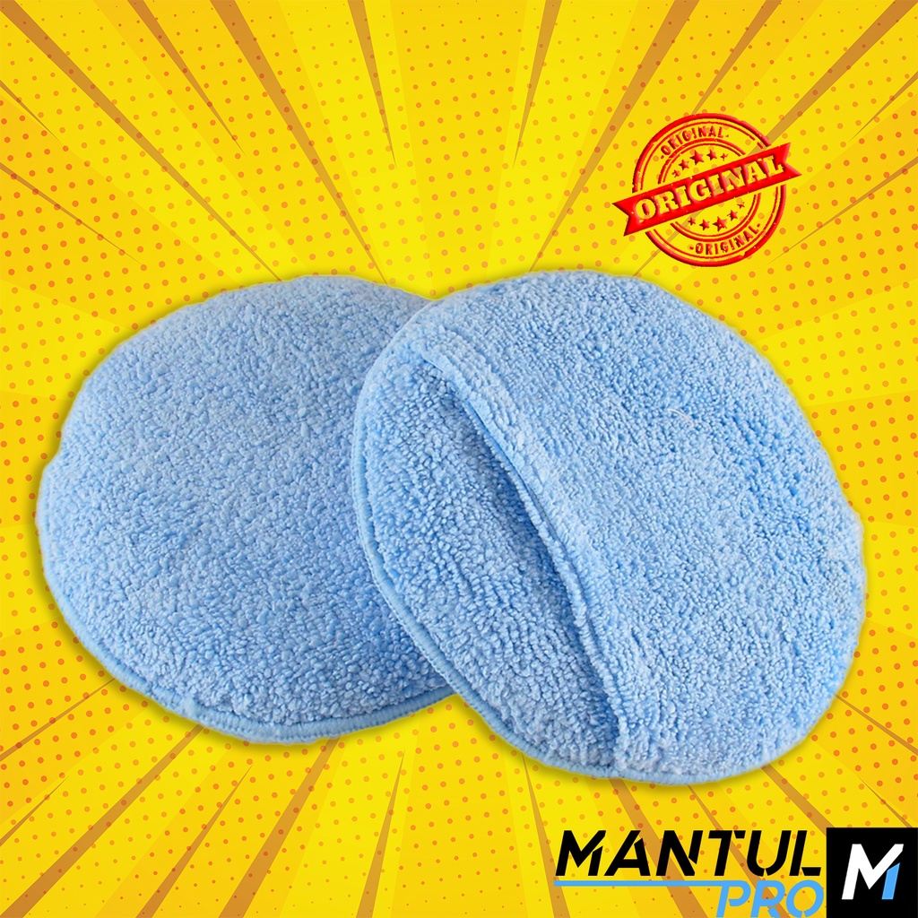 Round Microfiber Sponge Applicator Soft Waxing or Polishing Pad, 1PC ...