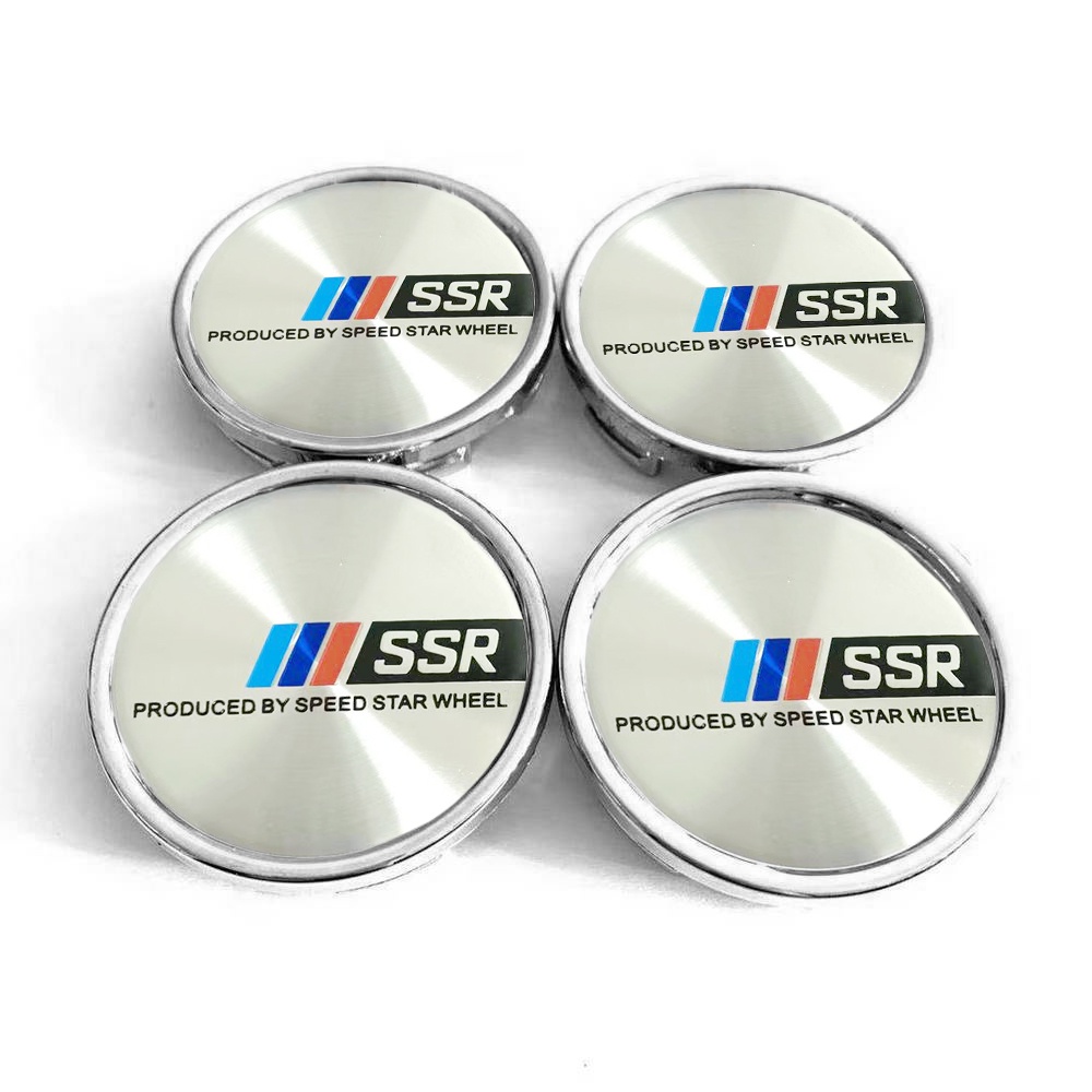 4pcs 58mm SSR wheel center cap dust proof hood cover plastic base rim ...