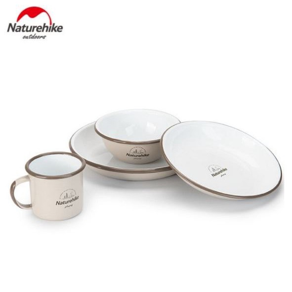 Naturehike - Enamel Dishes Set/ Set Pinggan Mangkuk/ Pinggan Mangkuk ...