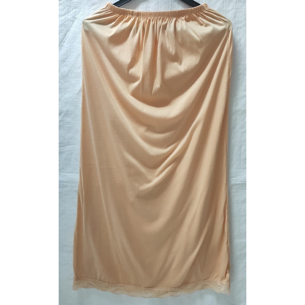 Women Ladies Long Lace Muslimah Petticoat Skirt Under Dress Underskirts ...