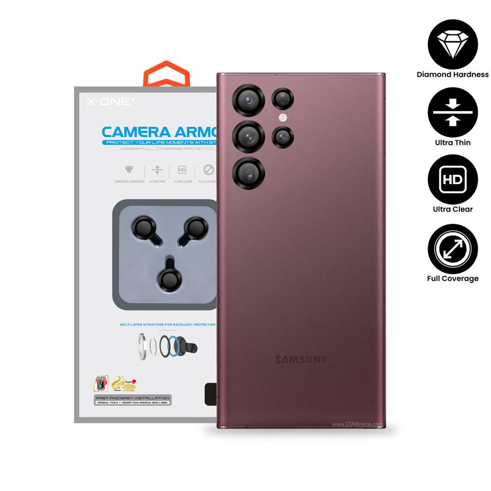 Samsung S22 Ultra X-One® Camera Armor Sapphire Lens Protector | Shopee ...