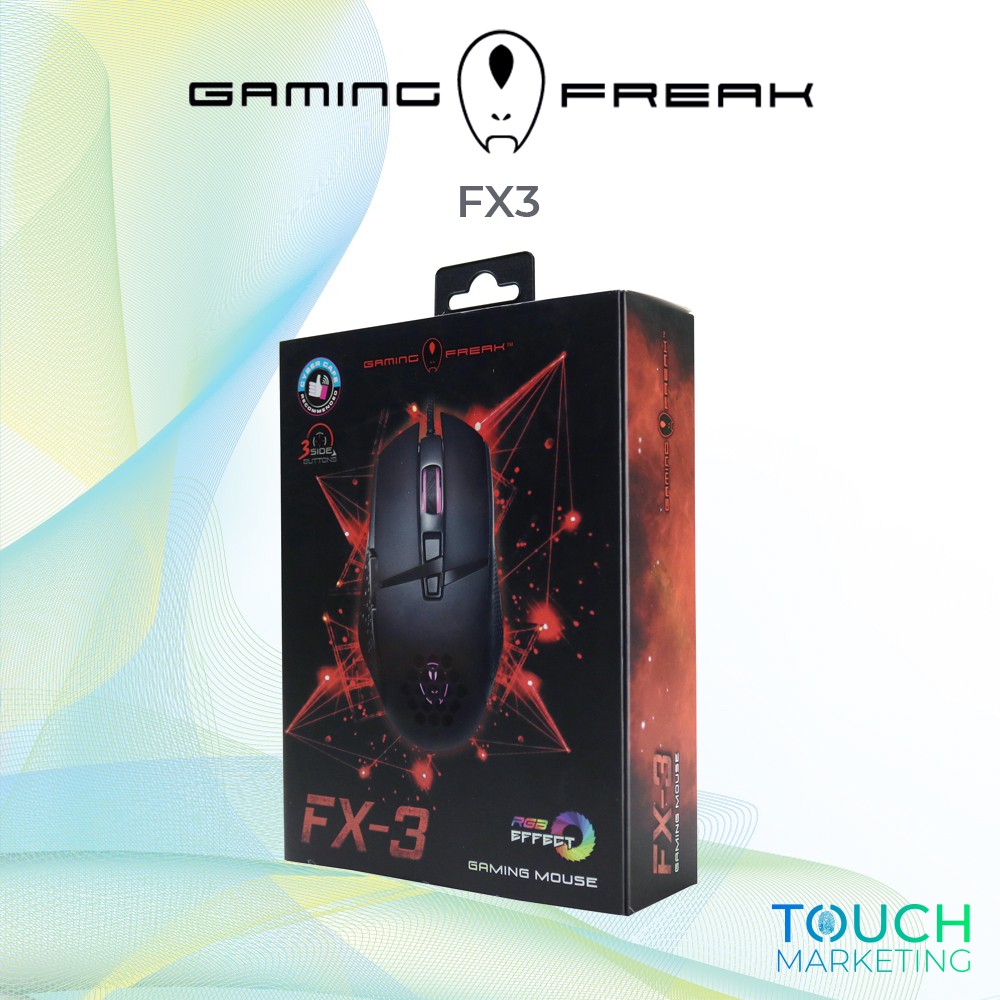 Gaming Freak GFM-FX3 RGB Gaming Mouse with software/6400DPI | Shopee ...