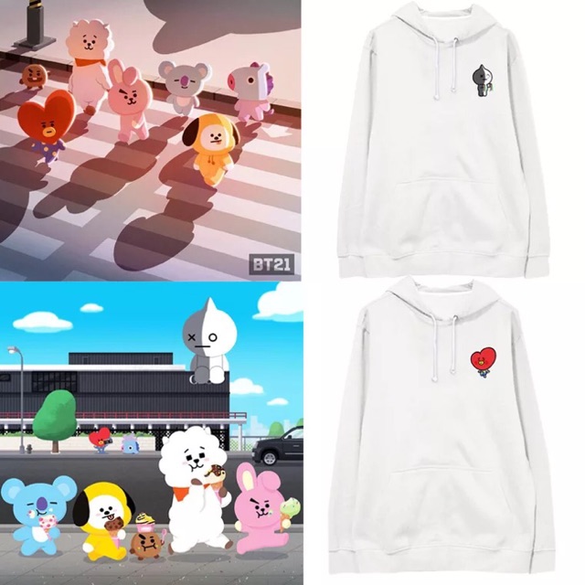 BTS BT21 Hoodie 🔥 | Shopee Malaysia