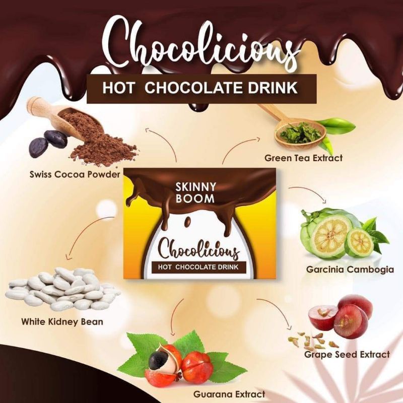 Ready stock~ Skinny boom Skinnyboom chocolicious (15packs/box) | Shopee Malaysia