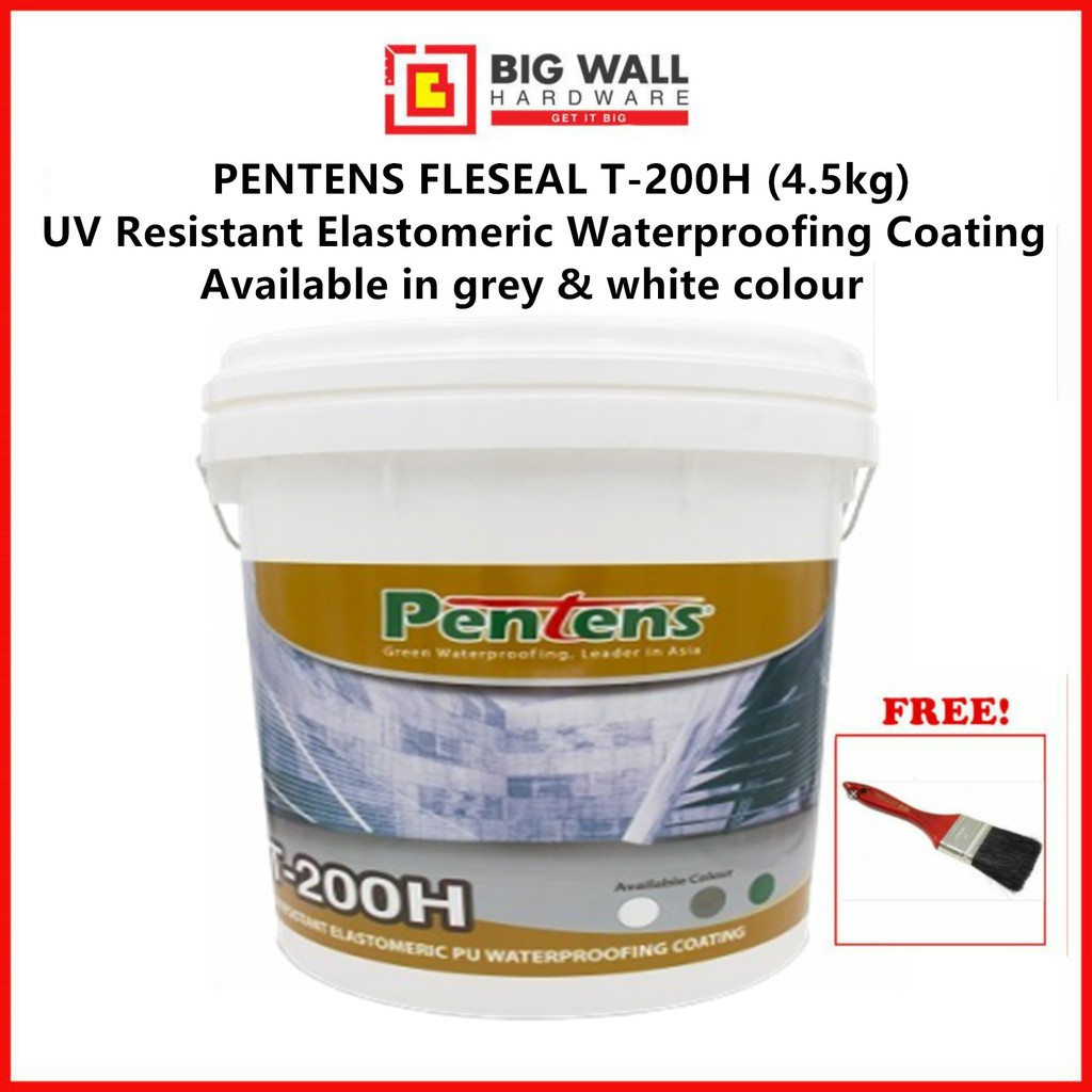 PENTENS FLESEAL T-200H UV Resistant Elastomeric Waterproofing Coating 4 ...