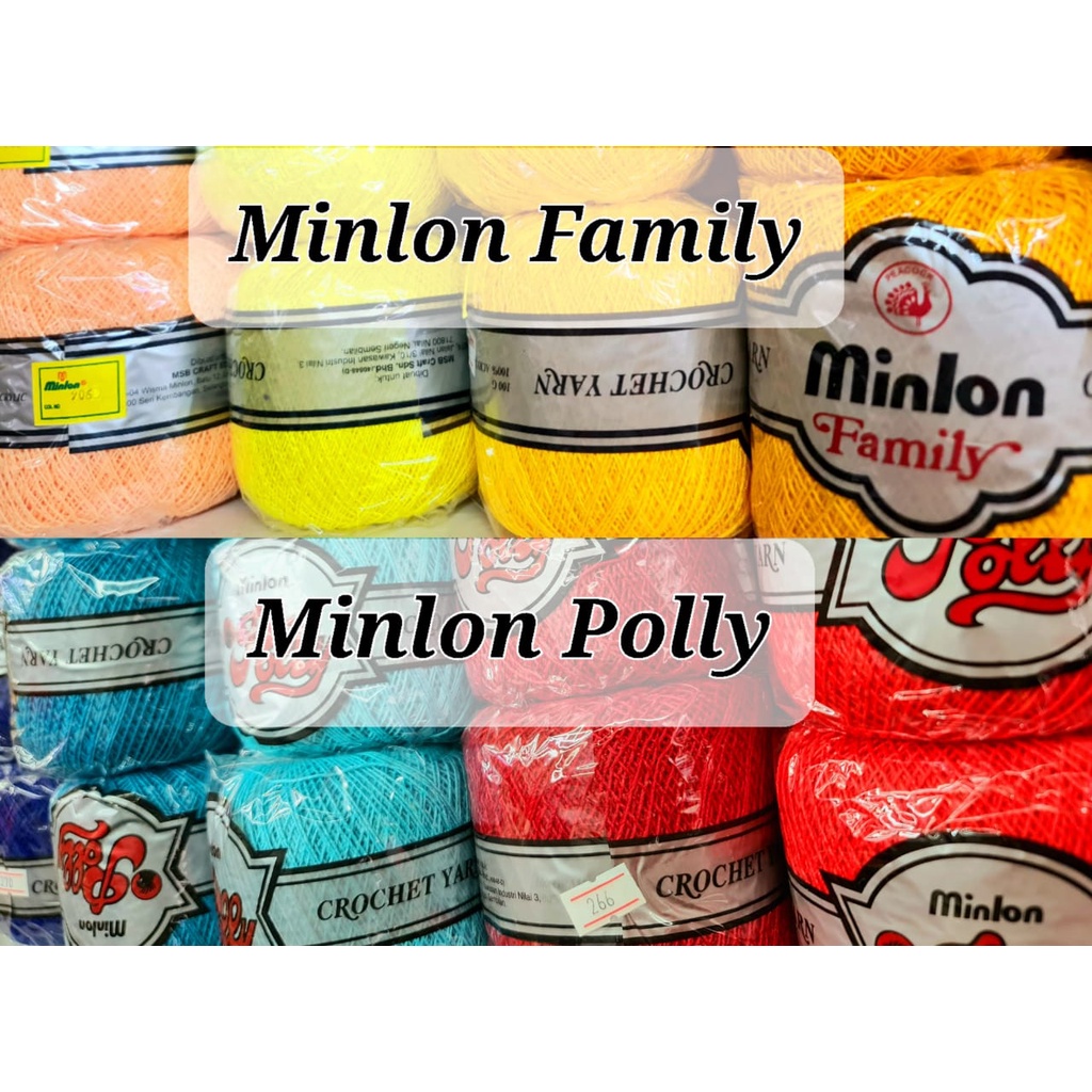Minlon Polly Yarn 100g Benang Kait Benang Acrylic | Shopee Malaysia