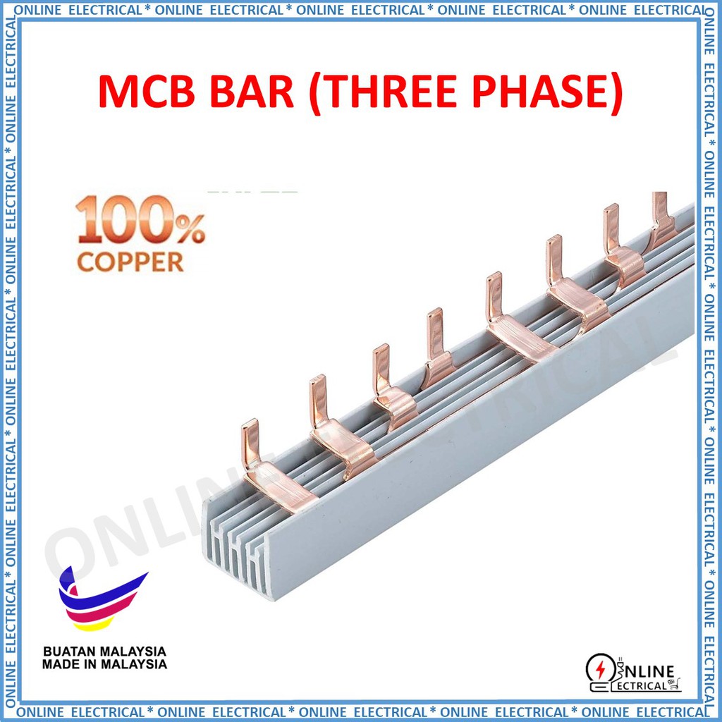 COPPER BAR 3 PHASE WITH PVC INSULATED (3 X 18WAYS) | Shopee Malaysia