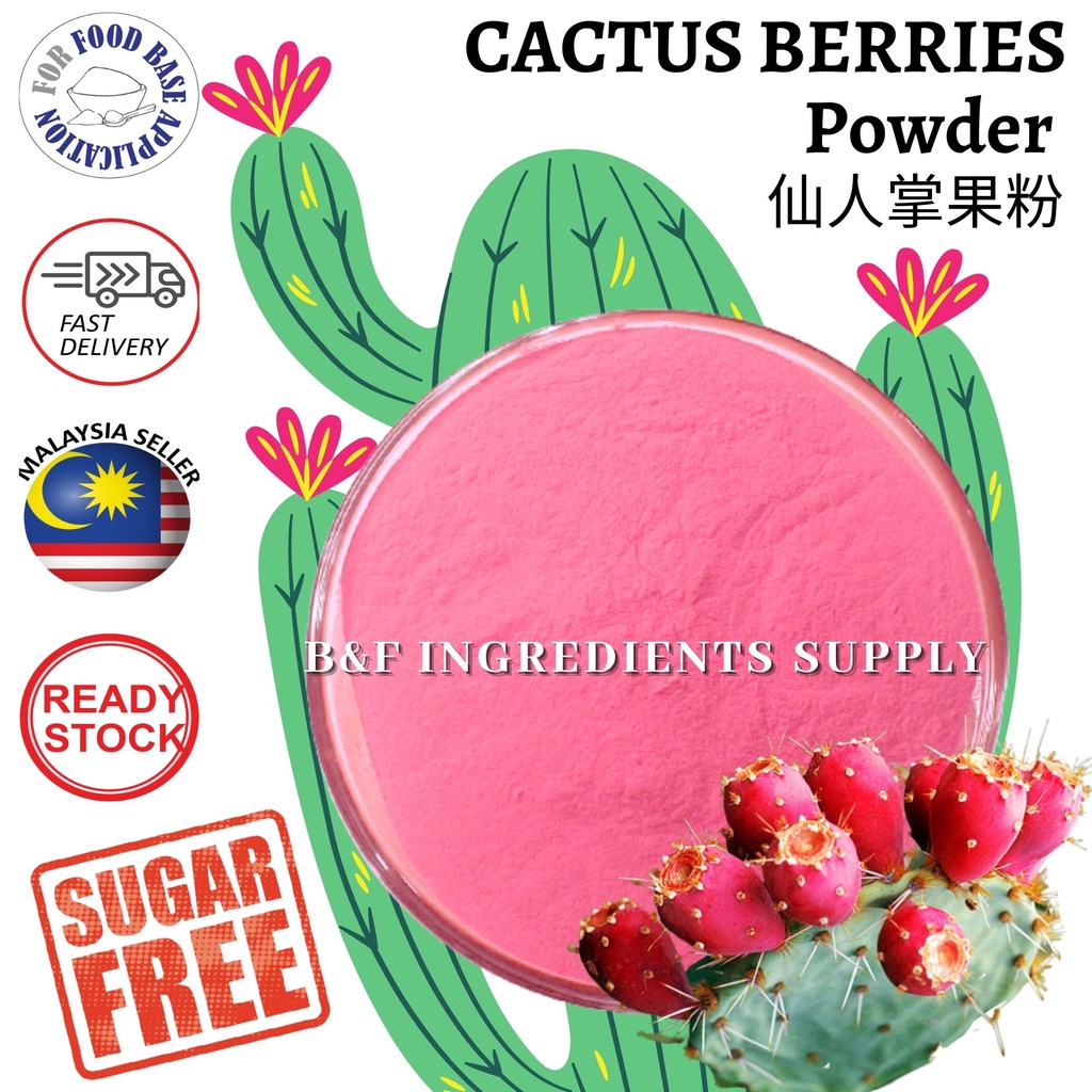 Cactus Berry Powder | Cactus Fruit Powder | 仙人掌浆果汁粉 | Cactus Berries ...