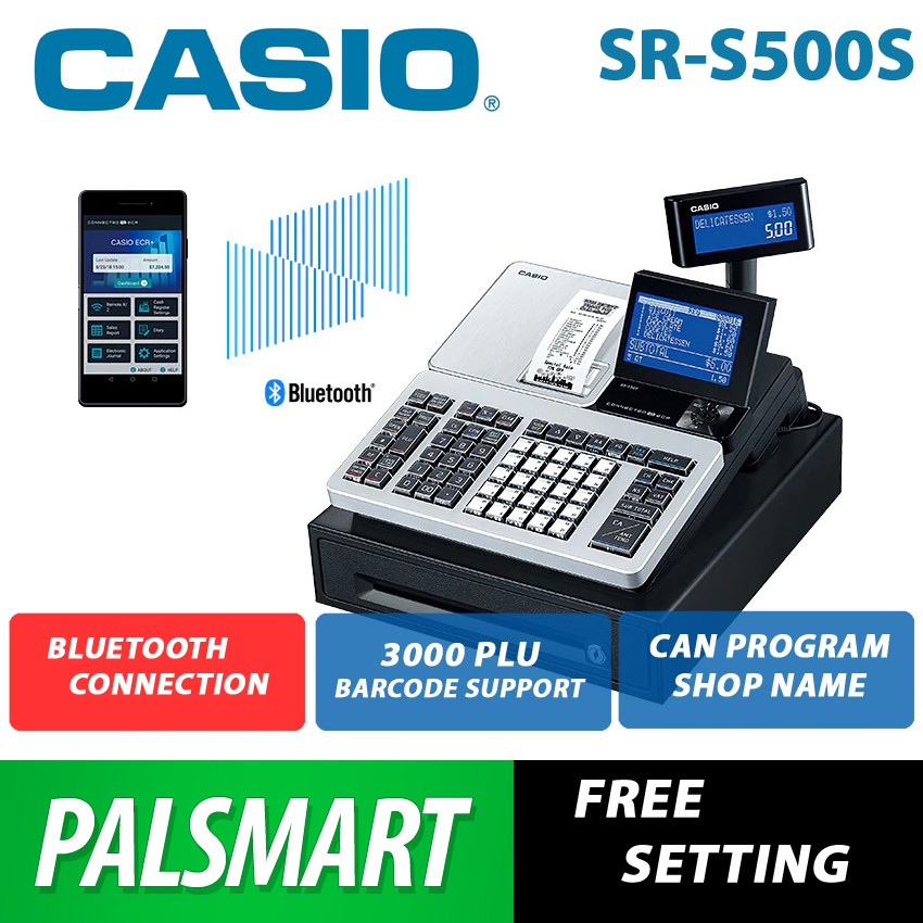 Casio Cash Register Machine Mesin Cashier Machine Electronic Cash ...