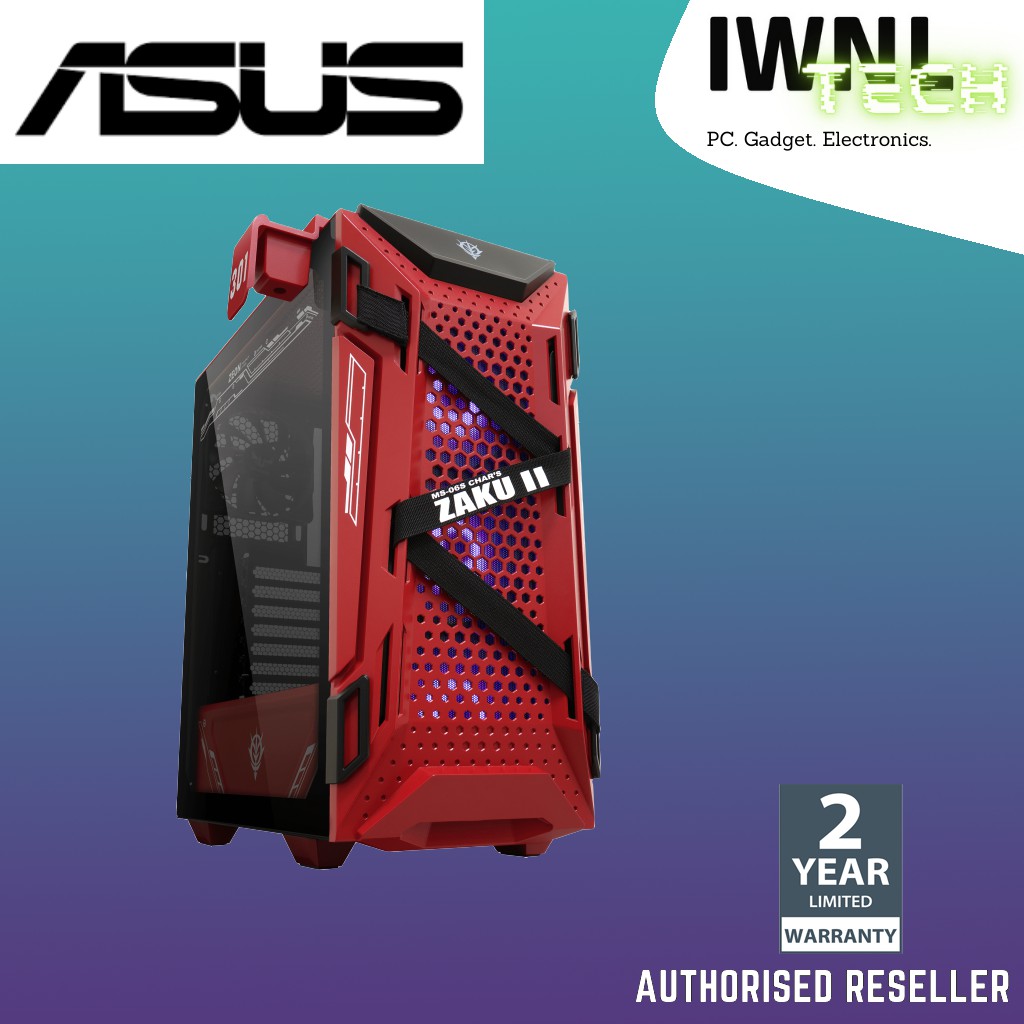 ASUS CASING ATX GT301 TUF GAMING ZAKU II EDITION (90RC0073-M0UAY0 ...
