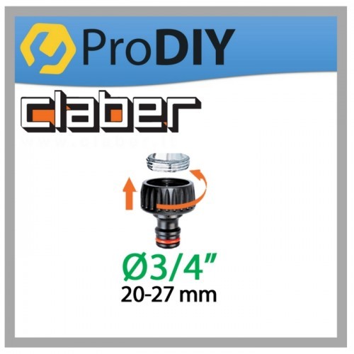 CLABER 91002 1/2” - 3/4” Multi-Thread Tap Connector | Shopee Malaysia