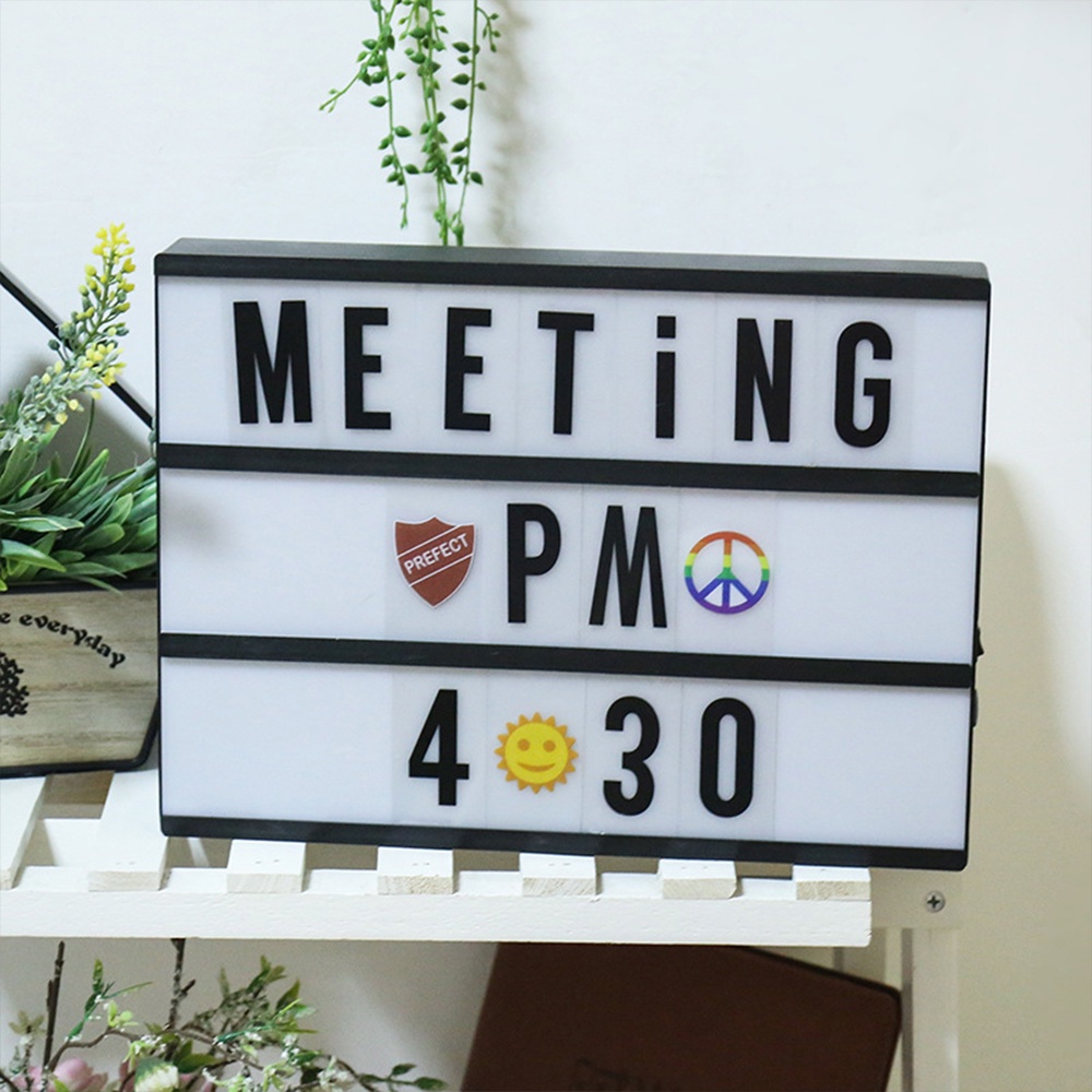 LED Box Letter Light Box A4 Letters Alphabet LED Message Light Box ...