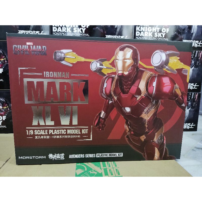 Morstorm 1/9 Ironman Mark 46 XLVI - Deluxe Ver - Special Coated Coating MK46 MK 46 Iron Man ...
