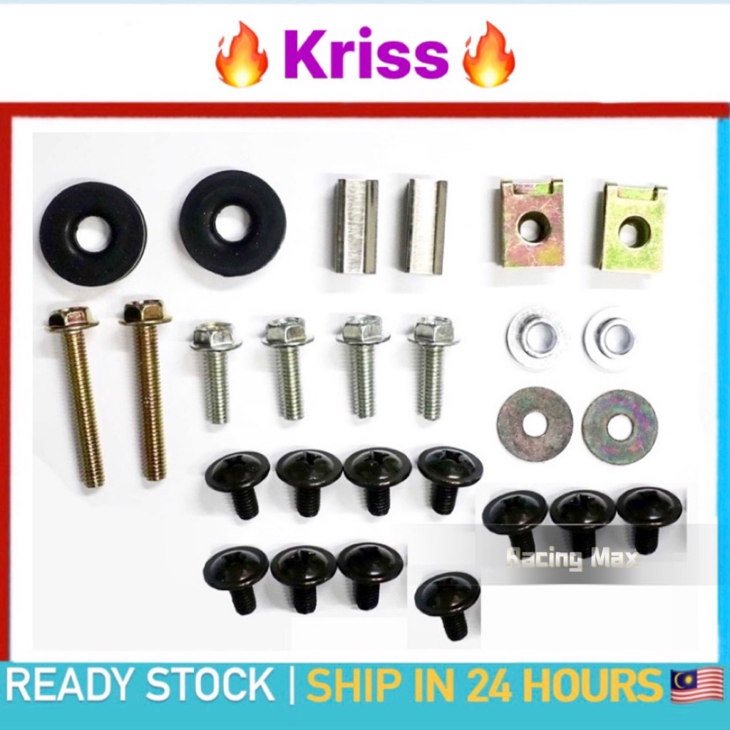 MODENAS KRISS BODY COVER SCREW SET KRISS110 KRISS 110 BODYSET COVERSET ...