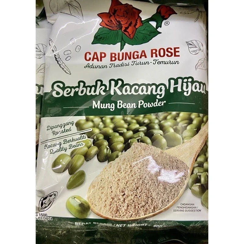 Tepung Kacang Hijau Cap Bunga Ros (400g) | Shopee Malaysia