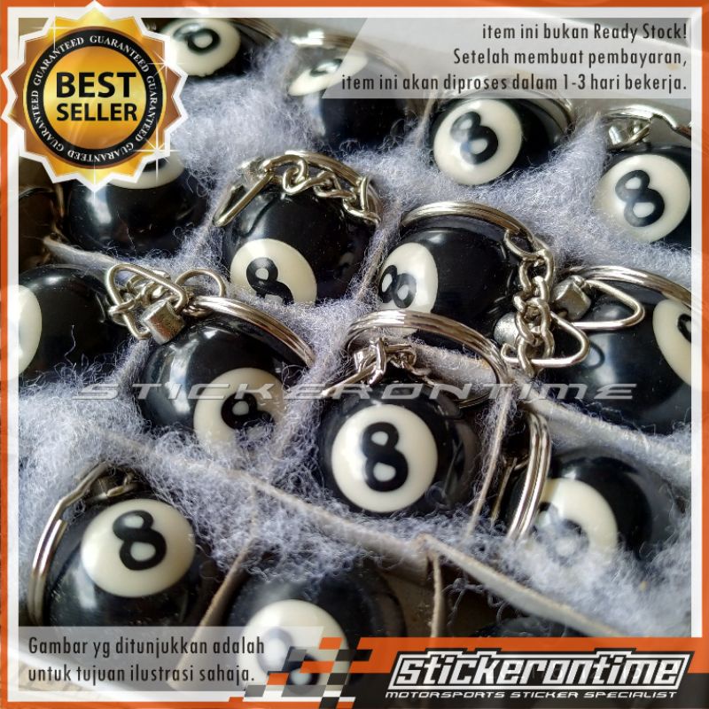 Number 8 ball Snooker Ball Keychain | Shopee Malaysia