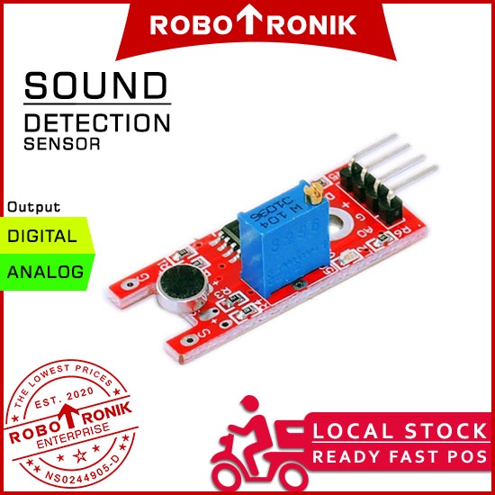 Sound Detector Sensor Module w/ Amplifier LM393 | Shopee Malaysia