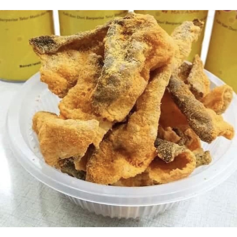 600gram Crispy Dory Skin Murah | Kerepek Kulit Ikan Crispy | Salmon ...