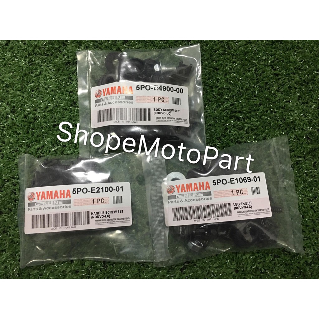 YAMAHA NOUVO LC NOUVO-LC BODY COVER SCREW SKRU FULL COMPLETE SET ORI ...