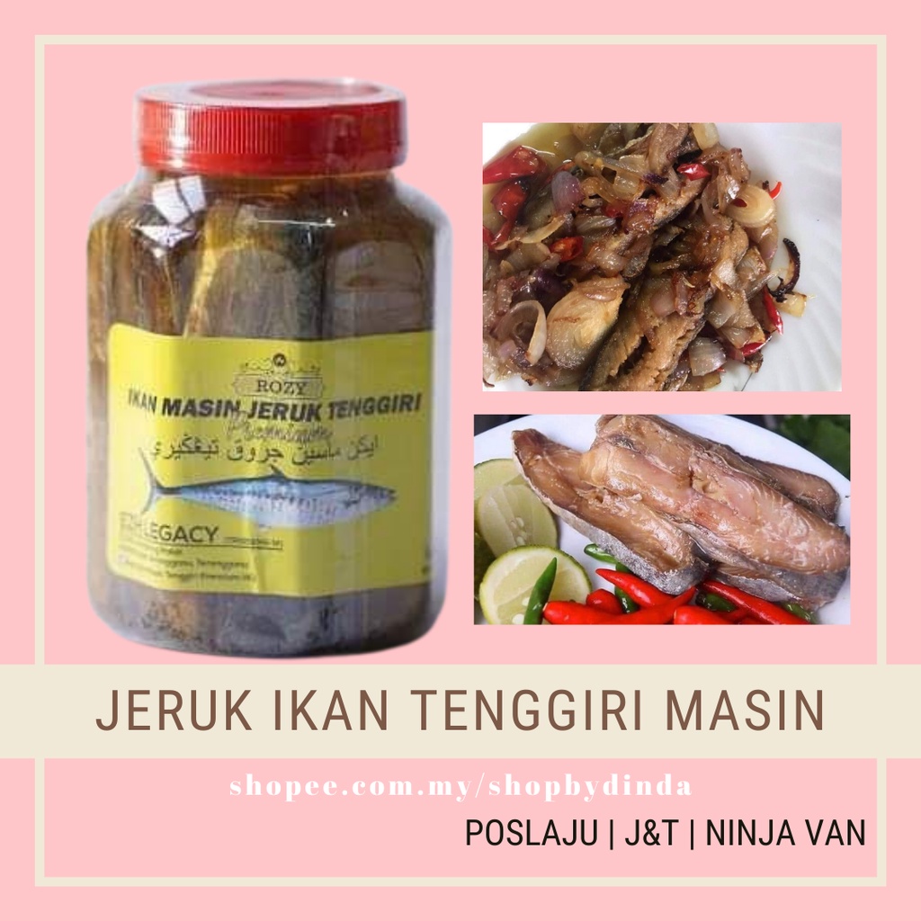 Jeruk Ikan Tenggiri Masin Halal Produk Muslim Jeruk Ikan Masin 650gm ...