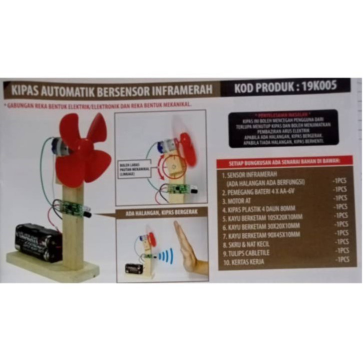 Kipas automatik bersensor infra merah T3 2024 | Shopee Malaysia