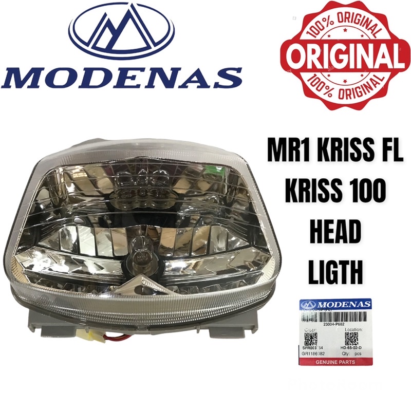 MODENAS MR1 KRISS FL KRISS 100 100% ORIGINAL HEAD LIGTH | Shopee Malaysia